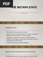 Mutapa State Notes | PDF