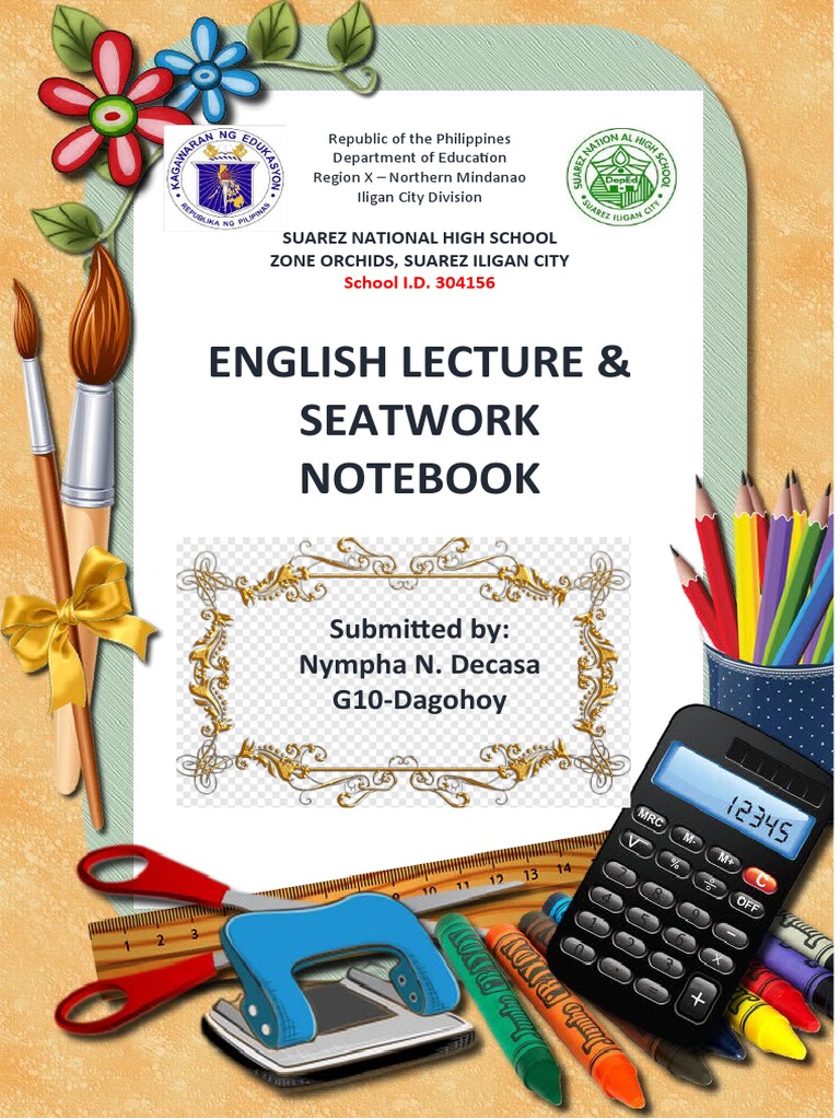 English Lecture Cover Page | PDF
