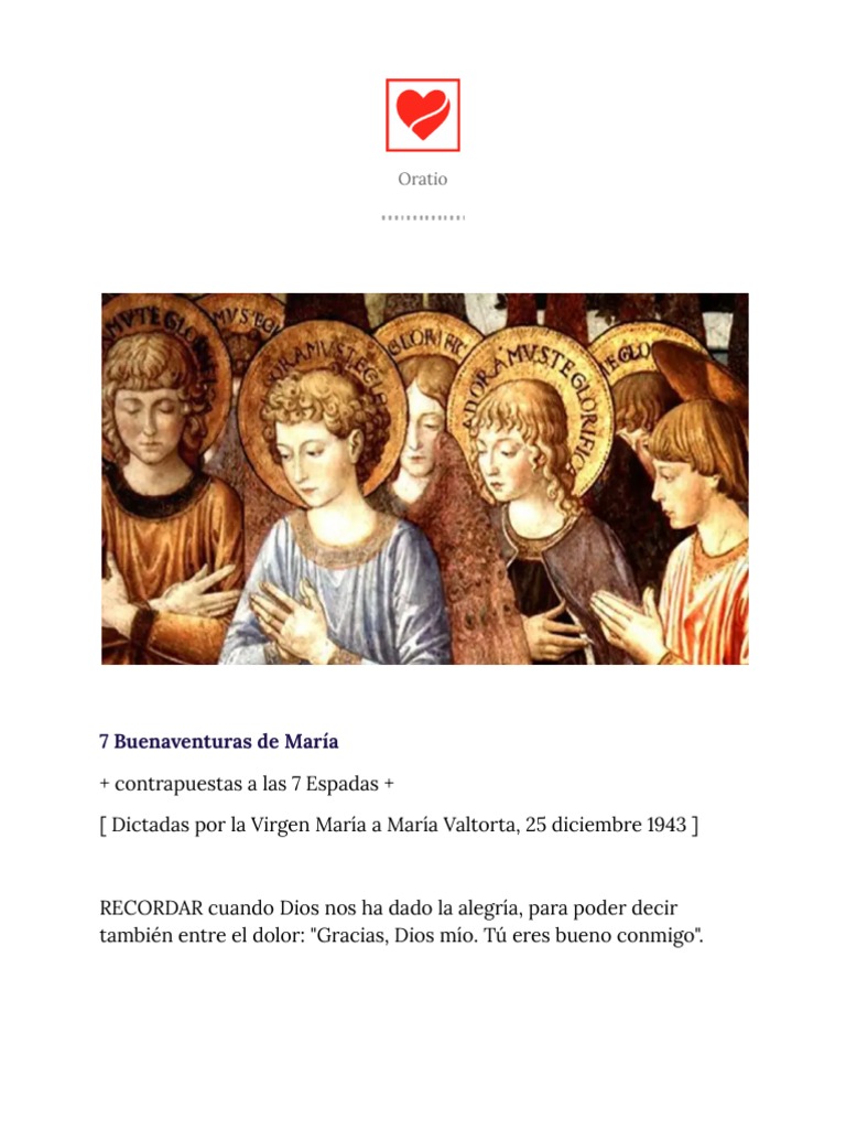 Oraciones y Reflexiones a María | PDF | María, madre de Jesús | Amor