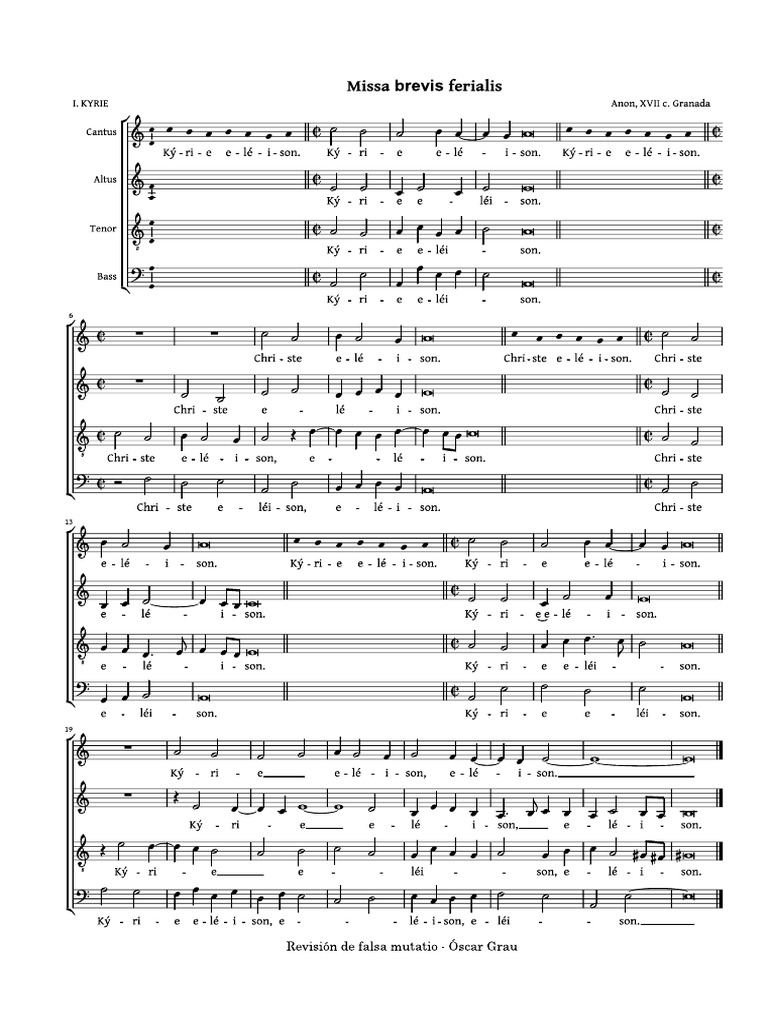 Misa Ferialis Esma | PDF