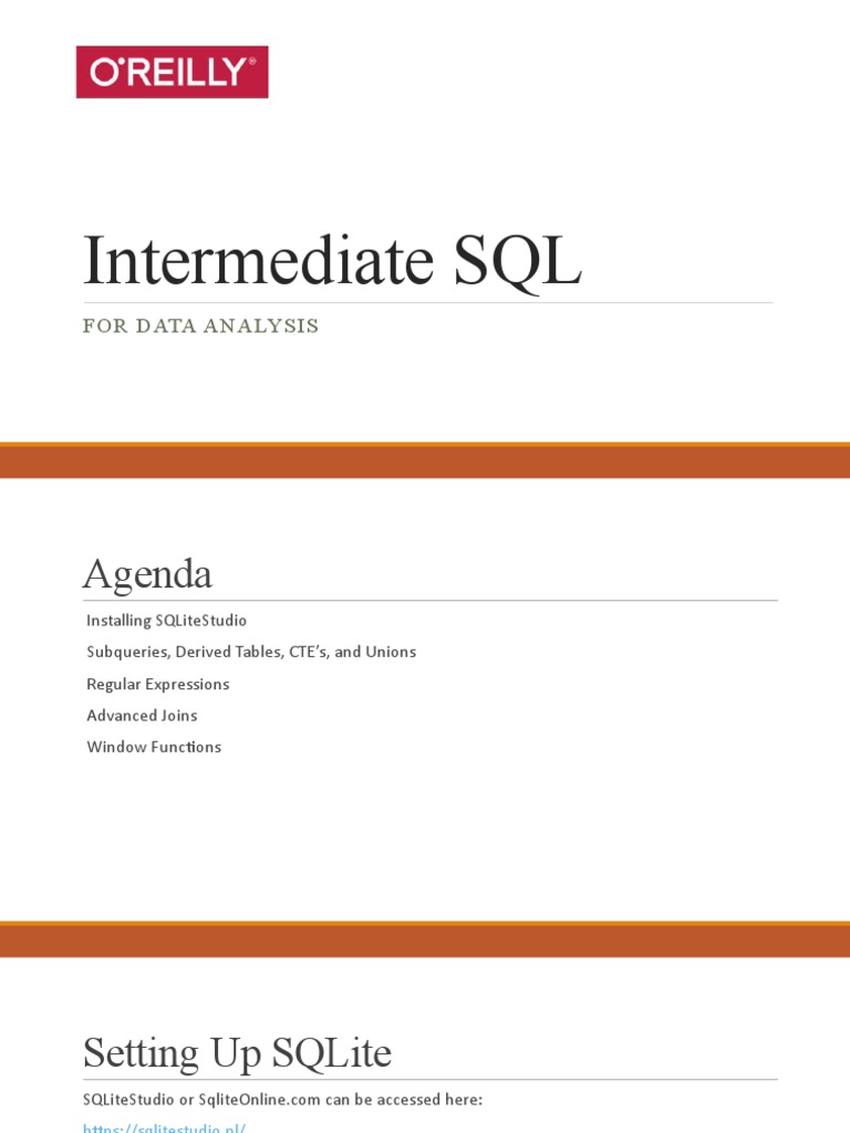 Oreilly Intermediate SQL For Data Analysis | PDF | Computers | Technology & Engineering