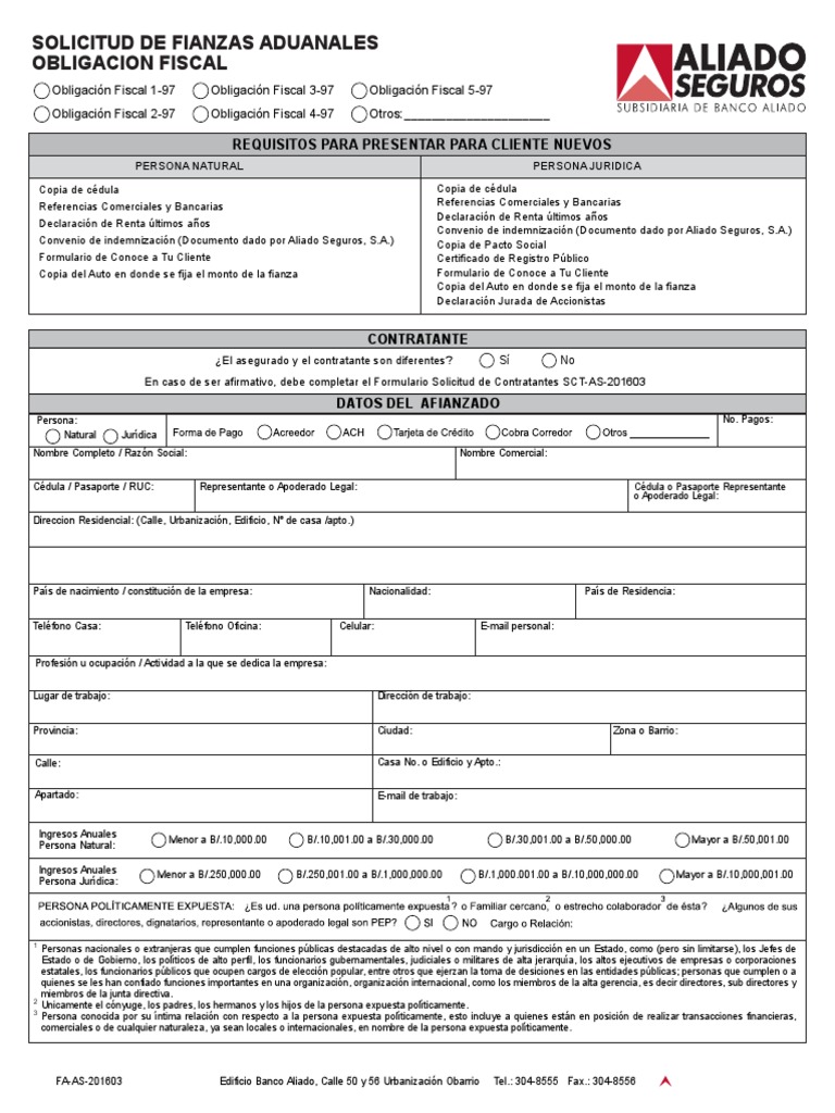 Fianza Aduanal | PDF | Seguro | Justicia