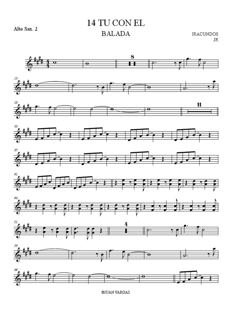 14 TU CON EL - Alto Sax. 2 | PDF