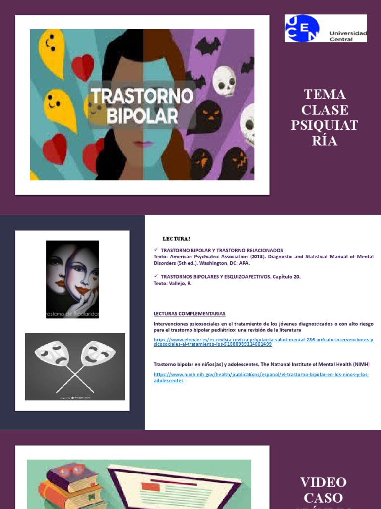 Clase Tr. Bipolar | PDF | Desorden bipolar | Manía