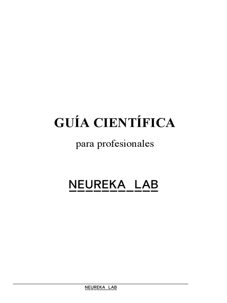 Guia Cientifica Neurekalab | PDF | Aprendizaje | Desorden hiperactivo y deficit de atencion