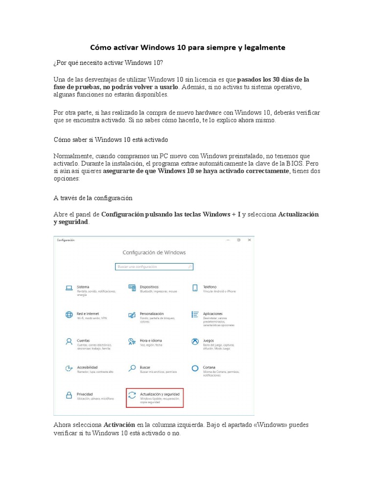Activar Windows 10 Legalmente y Gratis | PDF | Windows 10 | Microsoft ...