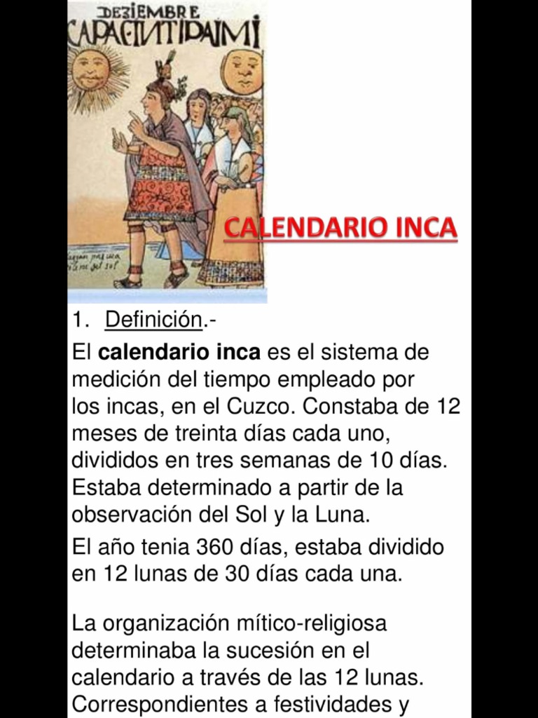Calendario Lunar Inca