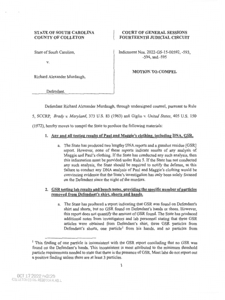 2022-10-17 Motion To Compel II | PDF