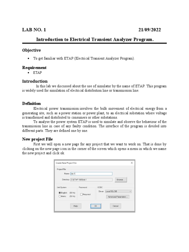 LAB NO 1 Psa | PDF | Electrical Network | Electric Power Transmission