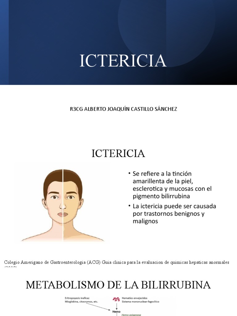 ICTERICIA | PDF | Especialidades Medicas | Medicina CLINICA