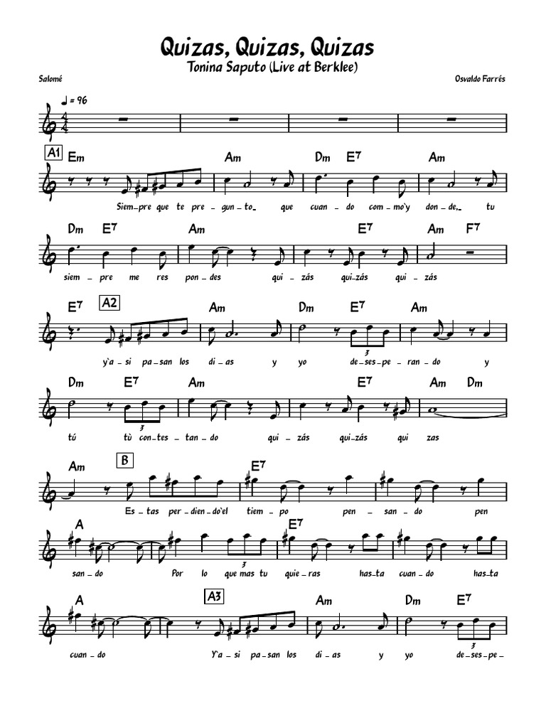 Quizas Quizas Quizas Am | PDF