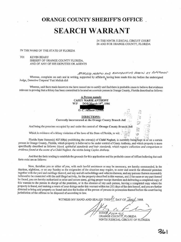 Casey Anthony Documents 03