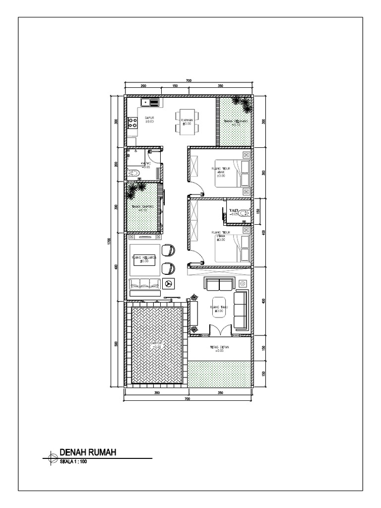 Denah Rumah 7x17 | PDF