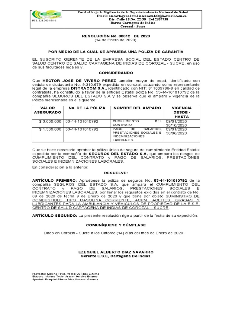 Aprobación de Pólizas | PDF | Póliza de seguros