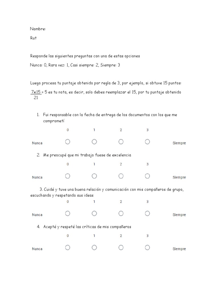 Pauta Autoeva | PDF | Relaciones personales, crianza y desarrollo personal