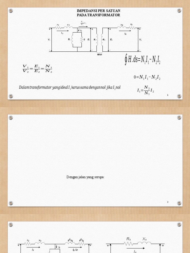 Impedansi Per Satuan Transformator | PDF