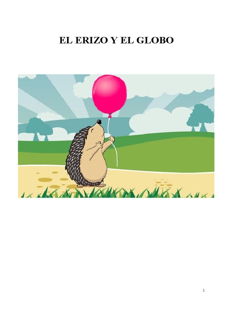 El erizo y el globo: cuento infantil | PDF | Hogar, jardinería y bricolaje