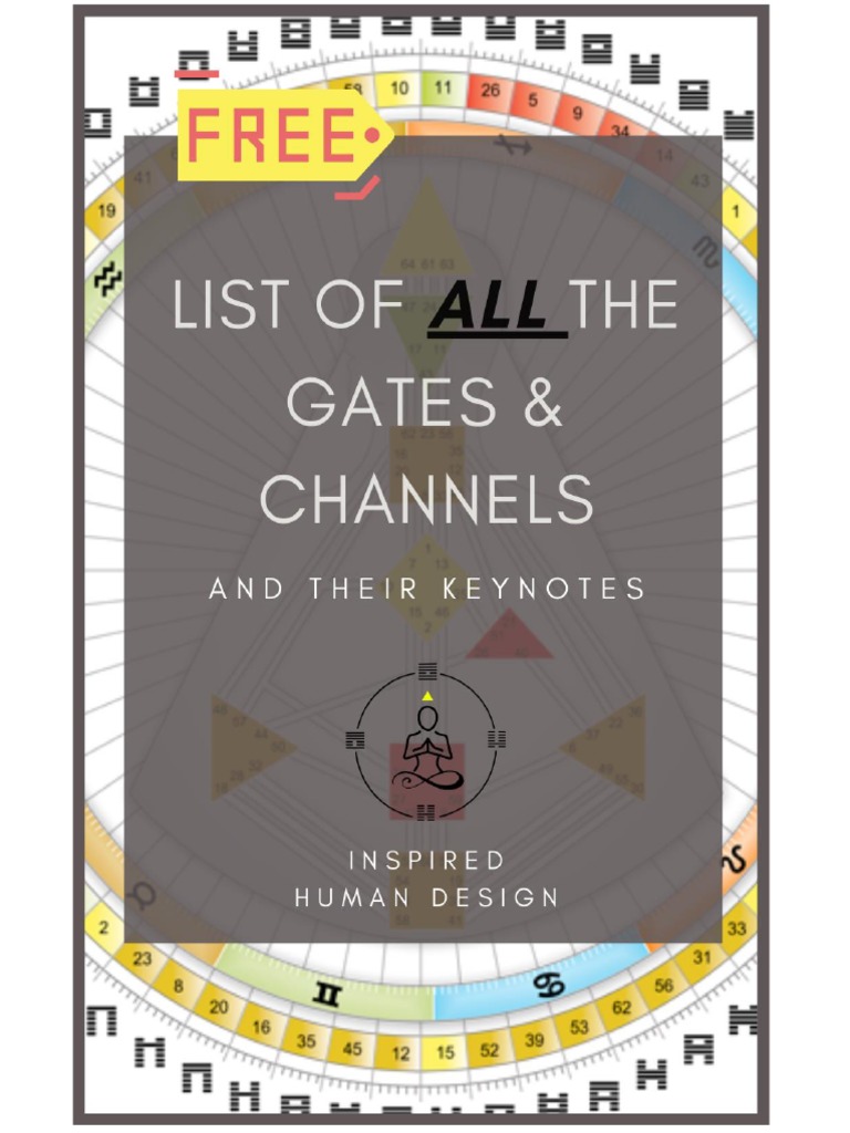 Tracking The Planets in Human Design Gates Keynotes and Channel Grid 1 ...