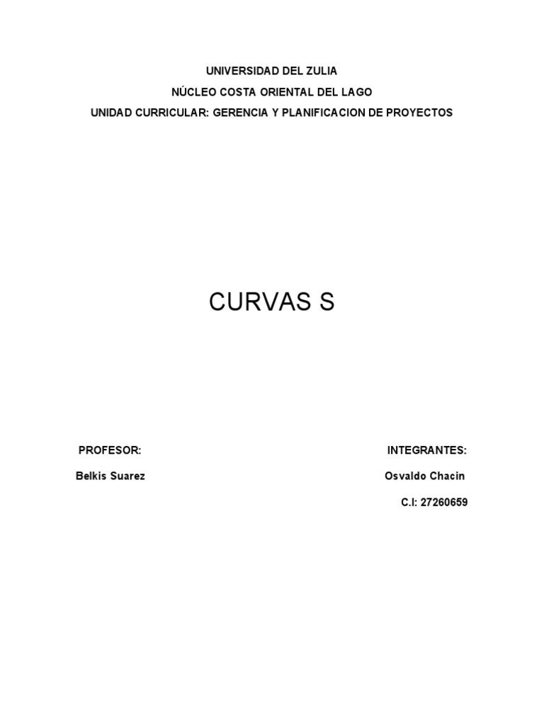 Curvas S y programación de recursos en la gerencia de proyectos | PDF | Programación de ...