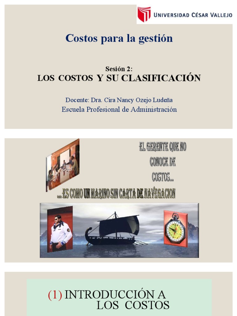 1-Los Costos, Gastos, Clasificación | PDF | Costo | Economias