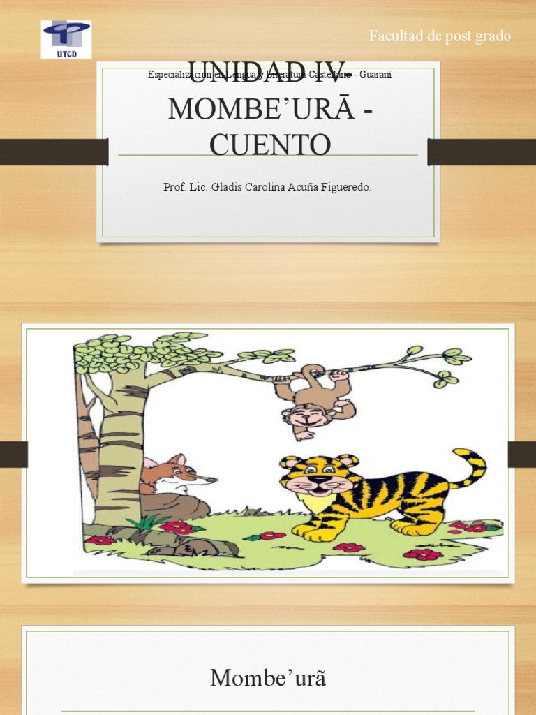 Unidad IV - Mombe'Urā - Cuento | PDF