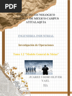 1.2 Modelo Gral. de Metas | PDF | Programación lineal | Toma de decisiones