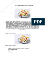 Proposal Uas Fruit Sando | PDF | Karier & Perkembangan | Pengelolaan Keuangan & Uang