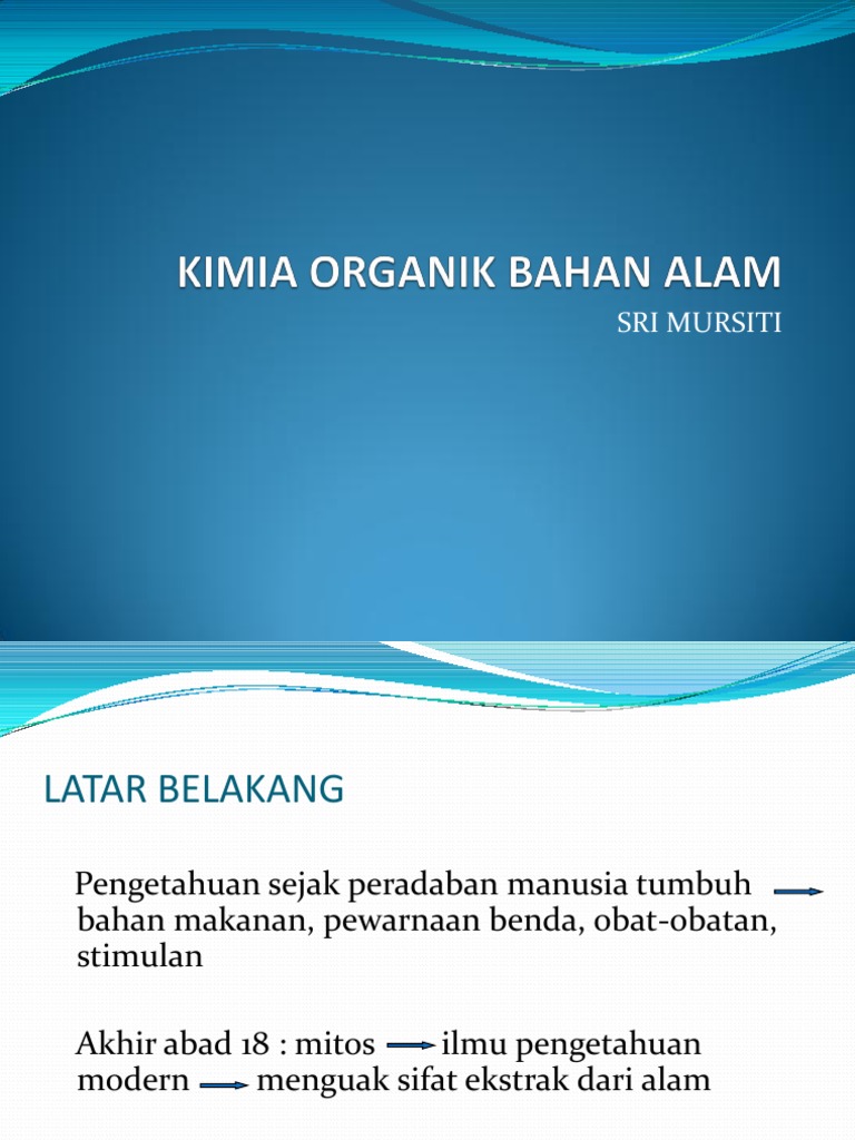 Bahan Ajar Kimia Organik Bahan Alam BA - Kimia Organik Bahan Alam 2 | PDF Bahan Ajar Kimia Organik Bahan Alam BA - Kimia Organik Bahan Alam 2 | PDF