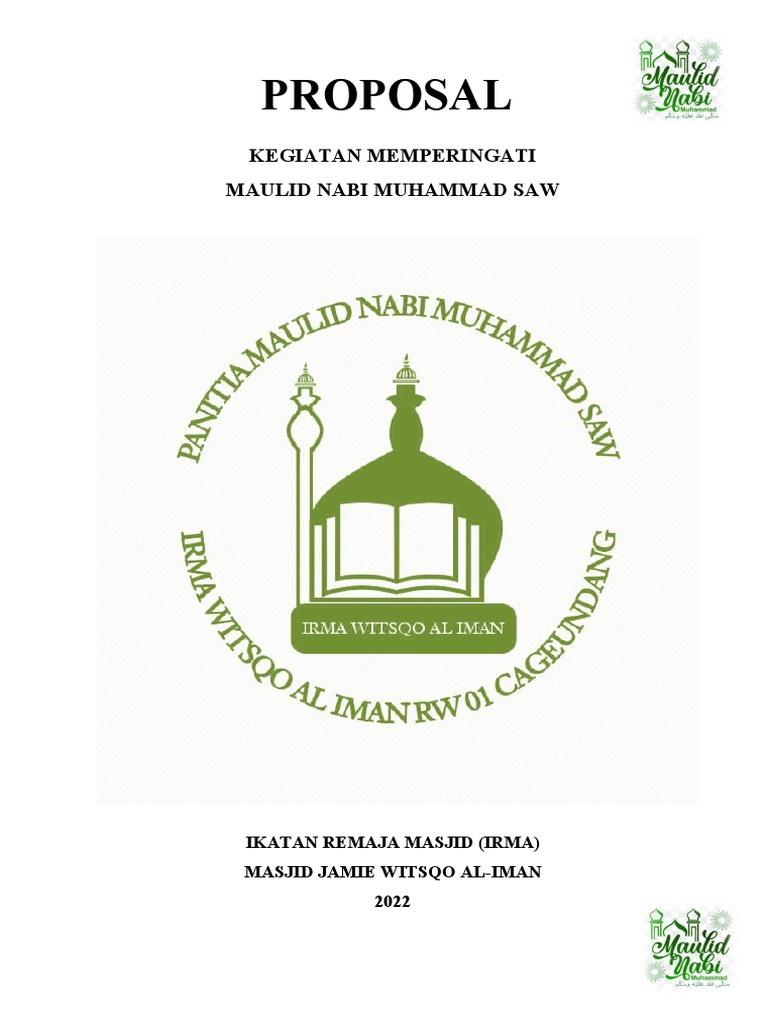 Proposal Maulid Nabi | PDF