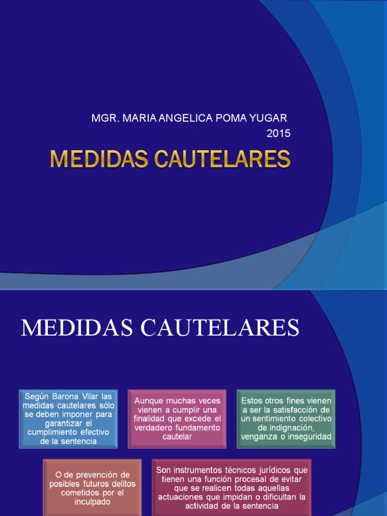 Medidas Cautelares | Descargar gratis PDF | Mandato | Detención ...