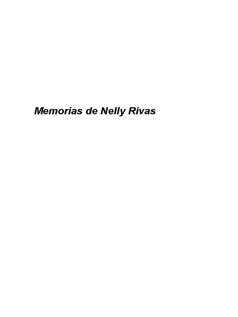 Memorias de Nelly Rivas | PDF | Arte | Ficciones de misterio, "thriller ...