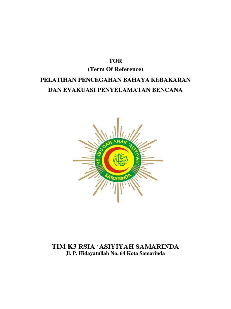TOR Pelatiahan Apar Dan Evakuasi Keselamatan K3RS | PDF