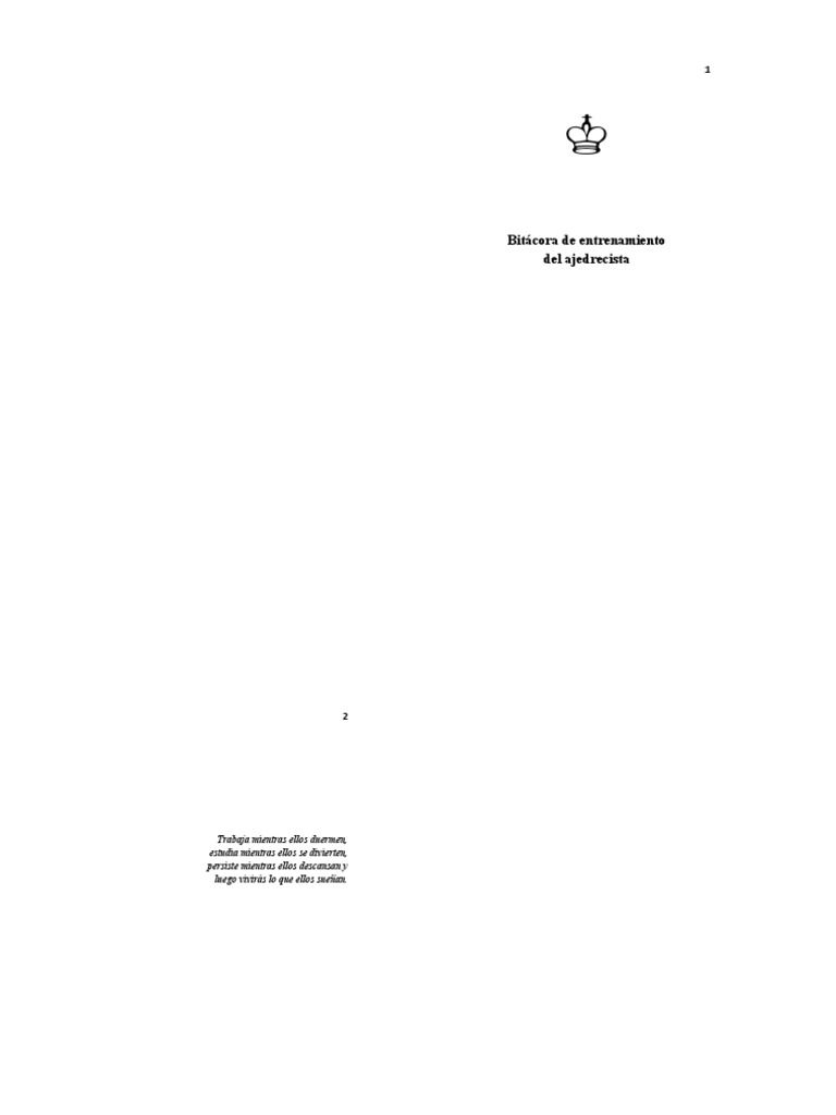 Bitacora para Ajedrecistas | PDF | Ajedrez | Blog