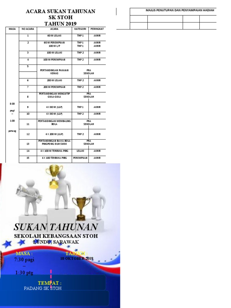 Buku Program Kejohanan Olahraga 2017 | PDF