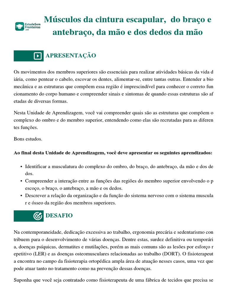 Material Aula 3 Pós | PDF | Cotovelo | Anatomia