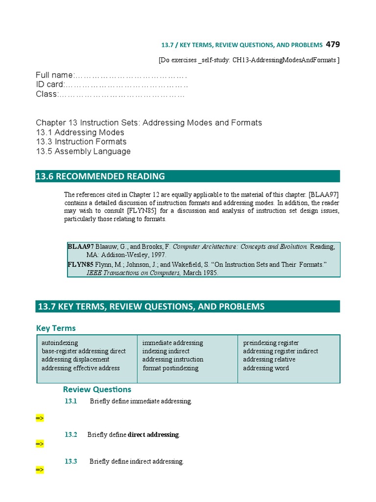 Instruction Sets: Addressing Modes | PDF | Computer Data | Computer Architecture