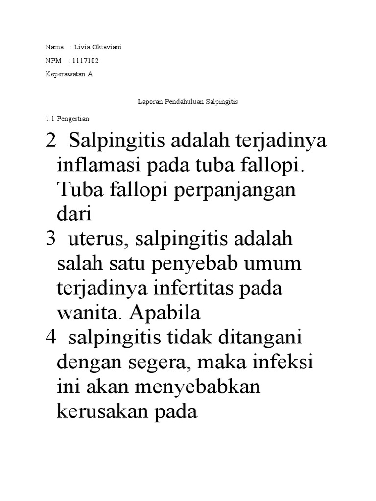 Askep Salpingitis Pdf