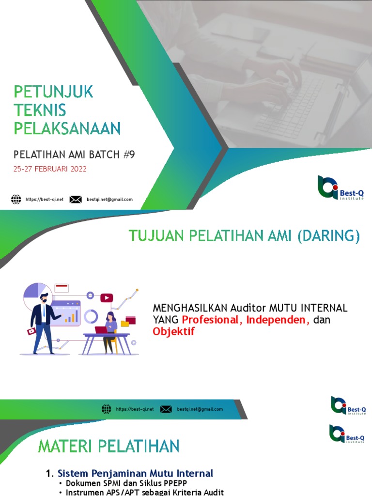 Petunjuk Teknis Pelatihan Batch #9 | PDF