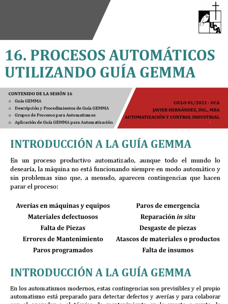 Procesos Automáticos Utilizando Guía Gemma | PDF | Negocios | Informática