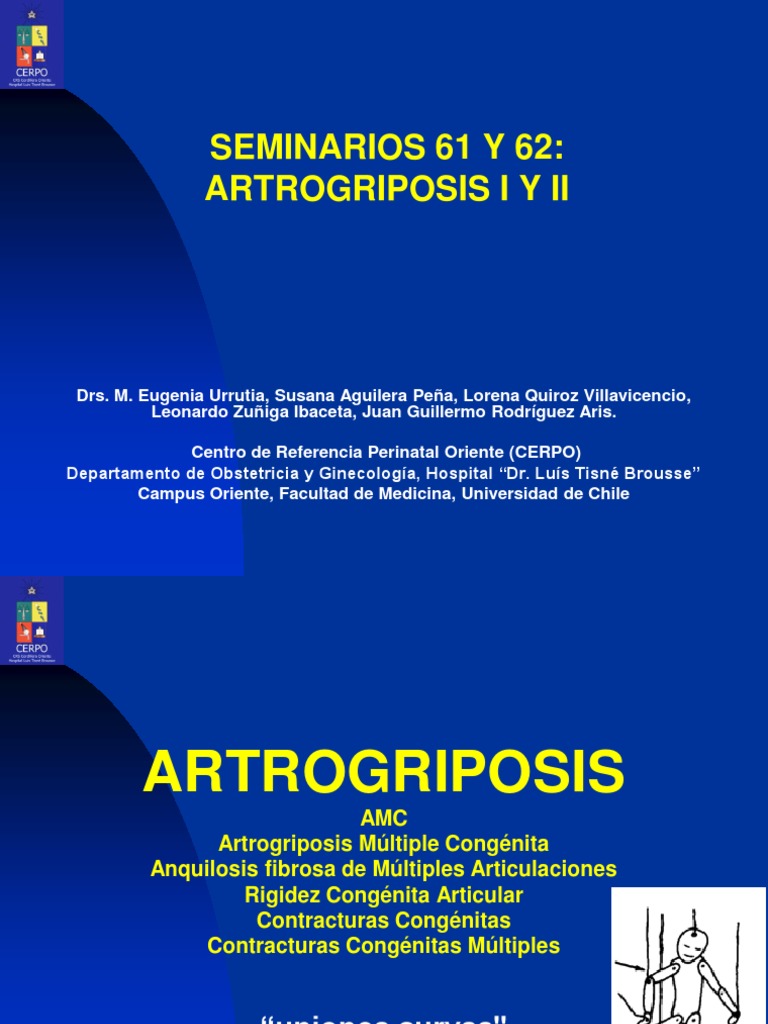 Diagnóstico prenatal de artrogriposis múltiple congénita | PDF ...