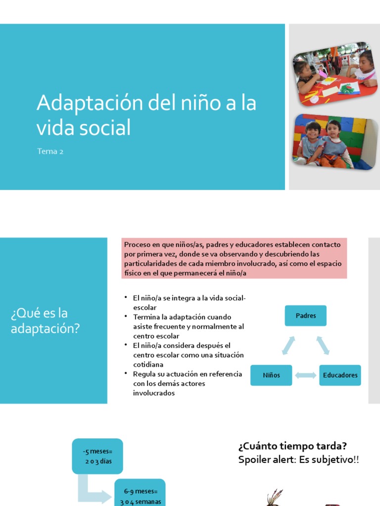 Adaptación Del Niño A La Vida Social | PDF | Las emociones | Autoestima