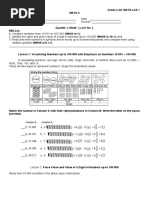 MATH Grade 4 Quarter 1 Module 1 FINAL | PDF | Learning | Numbers