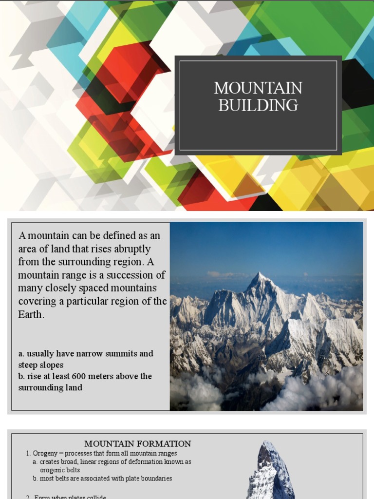 Mountain Building Processes Explained | PDF | Plate Tectonics ...