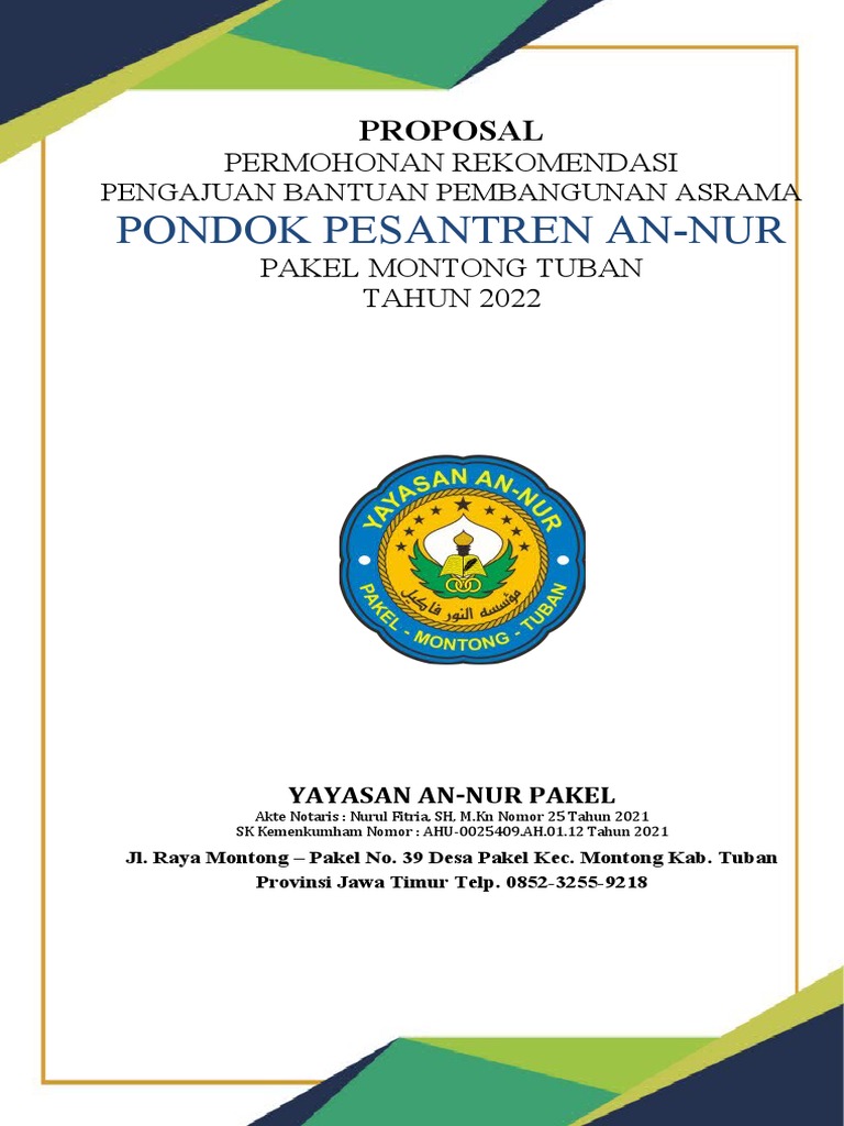 PROPOSAL Pengajuan RKB Pondok 2022 - GUbernur | PDF | Ilmu Sosial