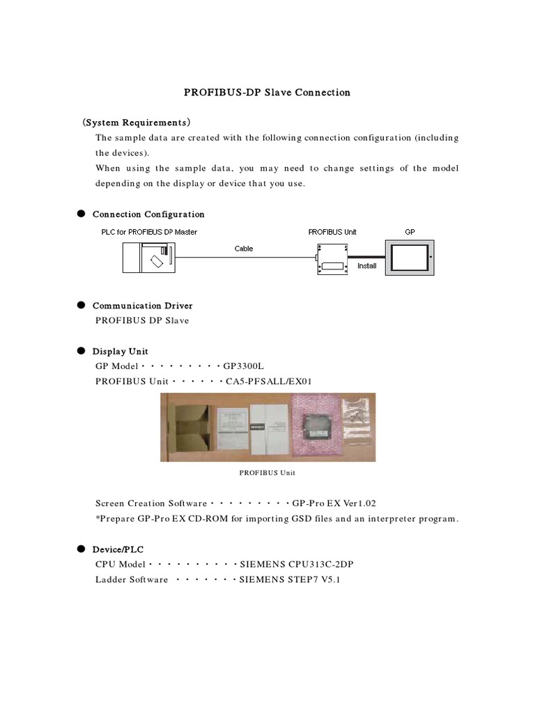 Profibus DP e | Download Free PDF | Input/Output | Programmable Logic Controller