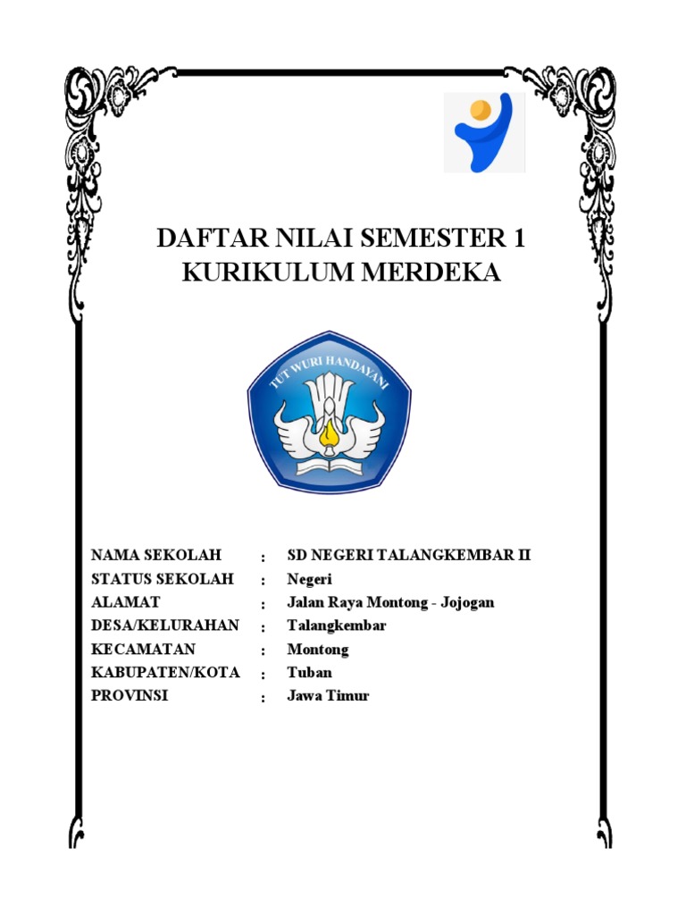 Daftar Nilai Kurikulum Merdeka Bisa Untuk Semua Kelas Pdf