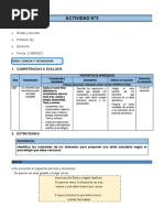 Sesión Valor Nutritivo de Los Alimentos | PDF | Alimentos | Nutrición