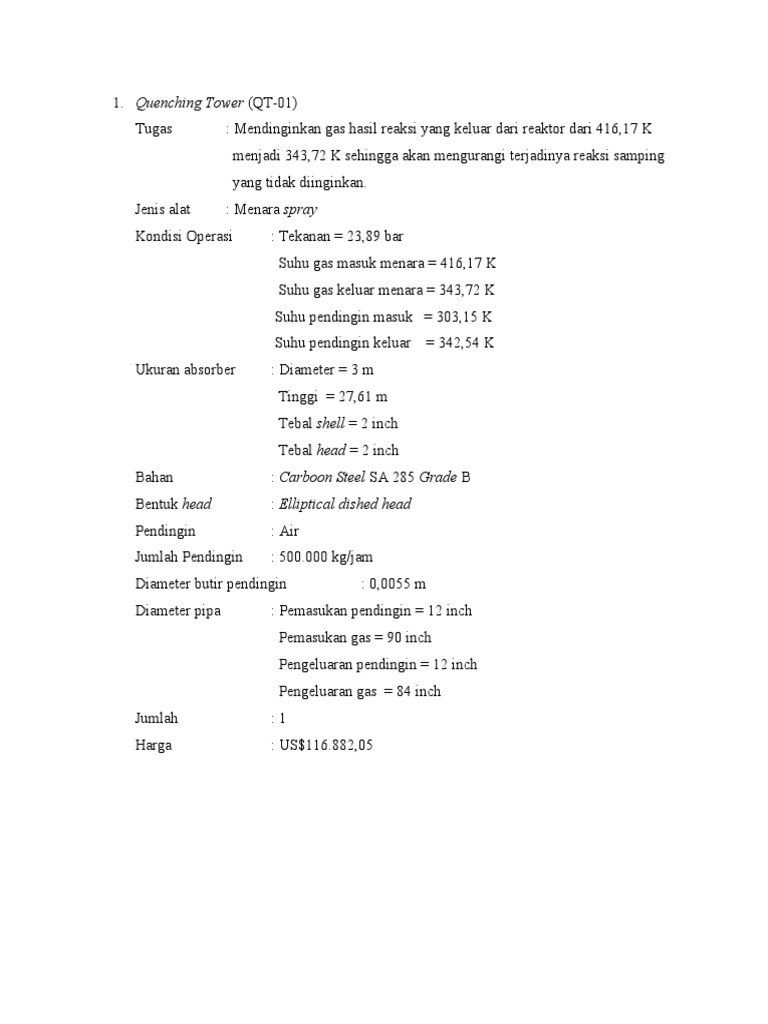 Quenching Tower | PDF