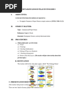 Detailed Lesson Plan in English Grade 3 I-Objective: A. B. C. II ...