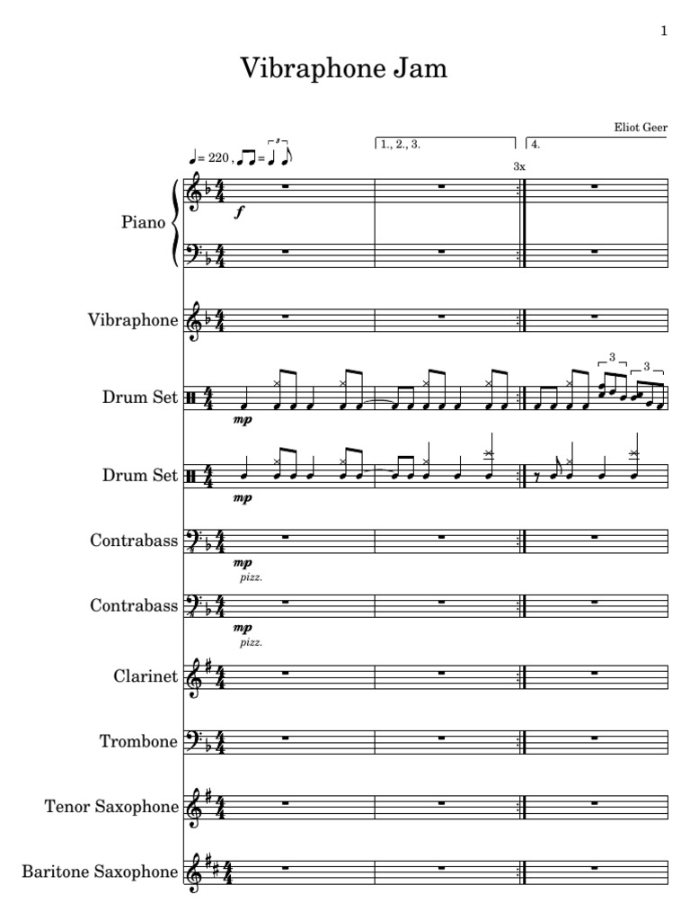 Vibraphone Jam | PDF | Saxophone | Popular Music